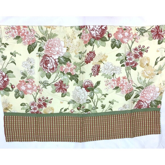 Waverly | Accents | 2 Panels Waverly Valance Yellow Floral Roses 3 W X ...